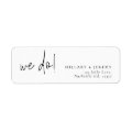 Elegant Calligraphy Wedding Return Address Label | Zazzle