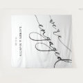 Elegant Calligraphy We're Engaged Engagement Party Tapestry | Zazzle