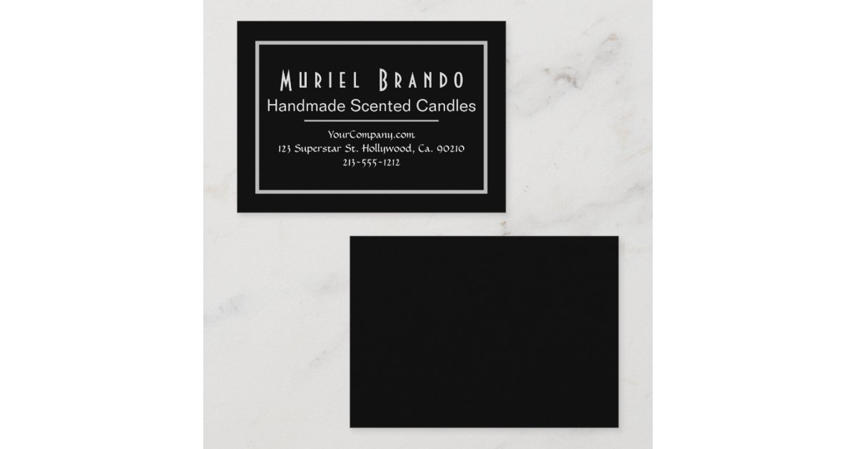 Elegant Candle Company V2 Business Card | Zazzle