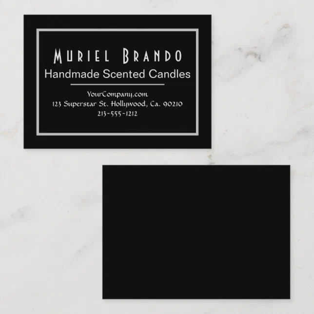 Elegant Candle Company V2 Business Card | Zazzle