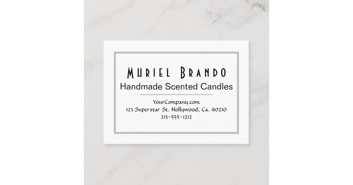 Elegant Candle Company V3 Business Card | Zazzle