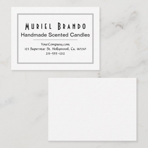 Elegant Candle Company V3 Business Card | Zazzle