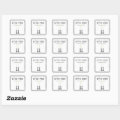 Elegant Candles Hebrew Shabbat Shalom Stickers | Zazzle