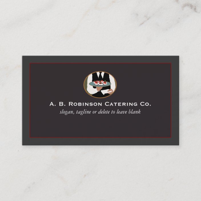 Elegant Catering Business Card | Zazzle.com