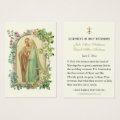 Elegant Catholic Mary & Joseph Wedding Holy Card | Zazzle