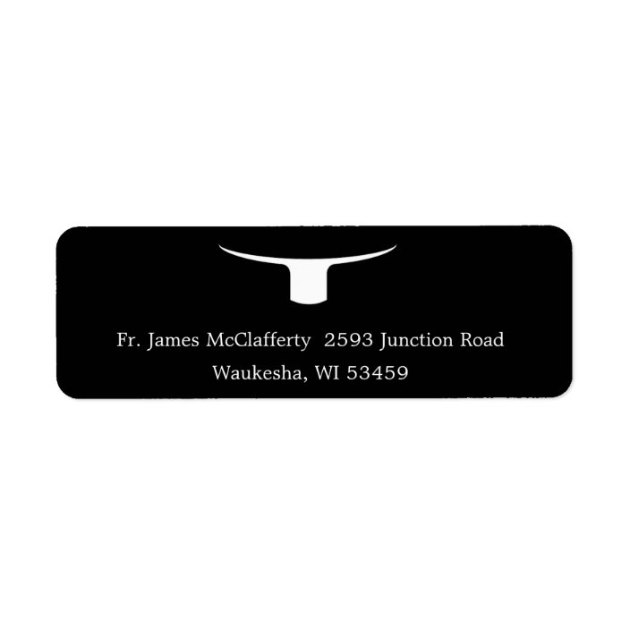 Elegant Catholic Priest Roman White Collar Clergy Label | Zazzle.com