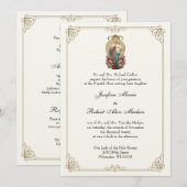 Elegant Catholic Virgin Mary Jesus Wedding Invitation | Zazzle