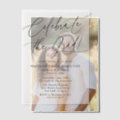 Elegant Celebrate the Grad Black Script Graduation Vellum Invitations ...