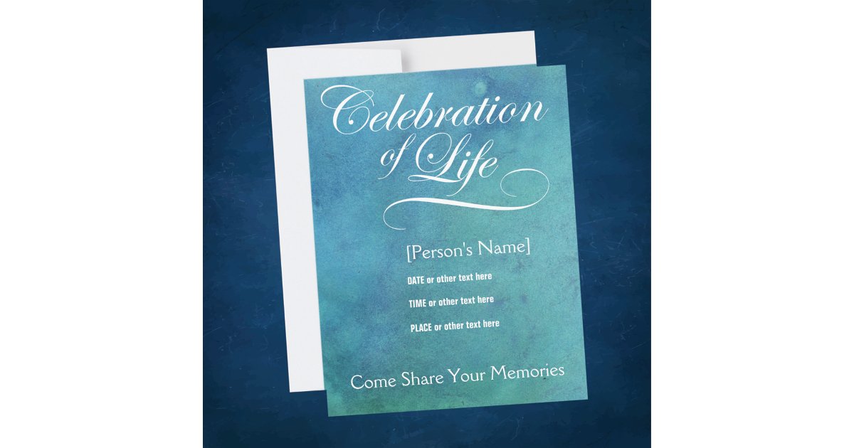 Elegant Celebration of Life Memorial Invitation | Zazzle
