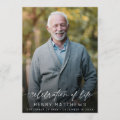 Elegant Celebration of Life Script Photo Funeral Program | Zazzle