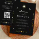 Elegant Celestial Gold Moon & Sun QR Code Wedding Foil Invitation | Zazzle