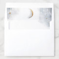 Elegant Celestial Stars and Moon Starry Night Envelope Liner | Zazzle