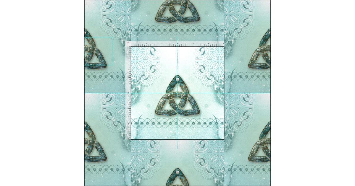 Elegant celtic knot fabric | Zazzle
