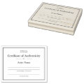 Elegant Certificate of Authenticity Stamp Template | Zazzle