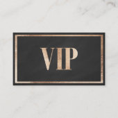 Elegant chalk black rose gold VIP card club member | Zazzle