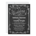 Elegant Chalkboard Wedding Invitation | Zazzle