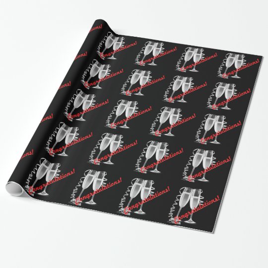 Elegant Champagne Gift Wrap | Zazzle.com