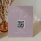 Elegant Charm Pink QR Code Honeymoon Fund Sign | Zazzle