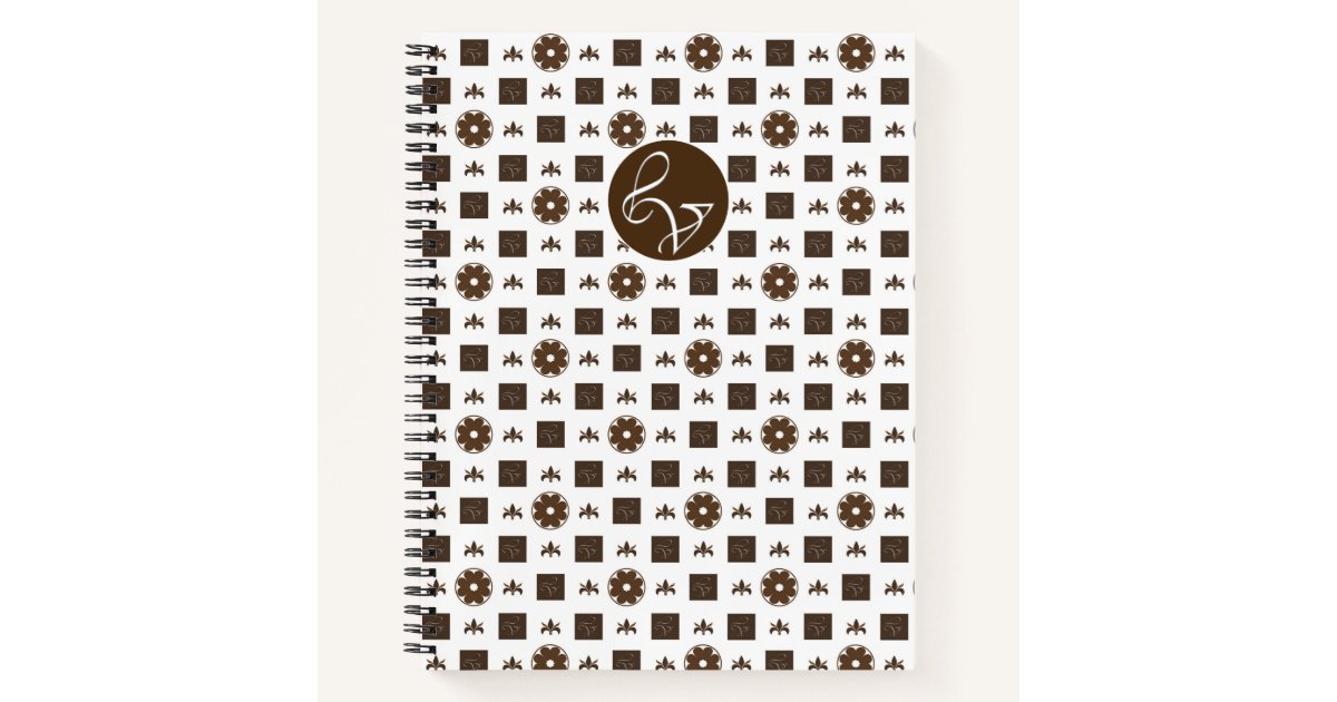 Elegant Checkered Pattern Notebook | Zazzle