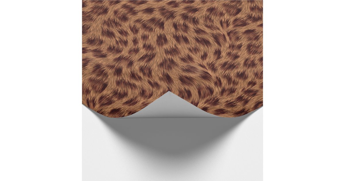 Elegant Cheetah Girl Fun Animal Print Wrapping Paper | Zazzle