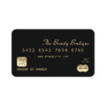 Elegant Chic Black Gold Luxury Credit Card | Zazzle