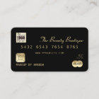Elegant Chic Black Gold Luxury Credit Card Logo | Zazzle.com