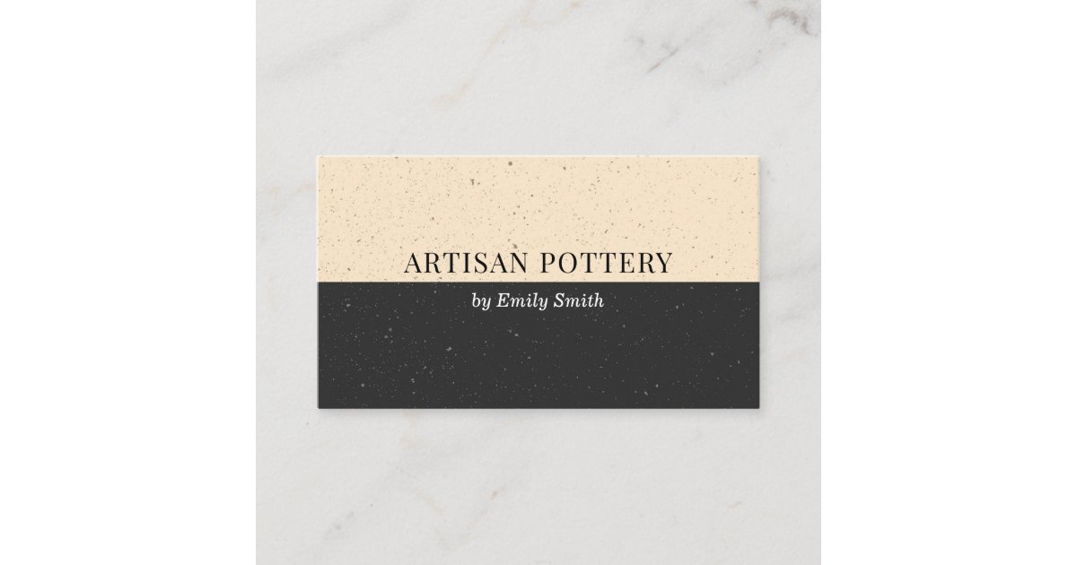 Elegant Chic Ceramic Pottery Business Card | Zazzle
