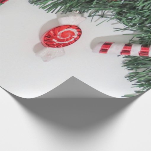 Elegant Chic Christmas Candy Holiday Wrapping Paper | Zazzle