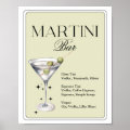 Elegant Chic Dirty Martini Bar Sign | Zazzle
