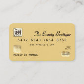 Elegant Chic Gold Black Luxury Credit Card Logo | Zazzle