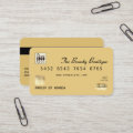 Elegant Chic Gold Black Luxury Credit Card Logo | Zazzle