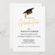 Elegant & Chic Gold Calligraphy Graduation Party Invitation | Zazzle