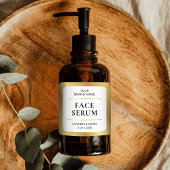 Elegant Chic Gold Face Oil Product Packaging Label | Zazzle