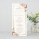 Elegant Chic Gold Frame Floral Wedding Program | Zazzle