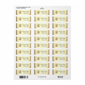 Elegant Chic Gold Graduation Cap Label | Zazzle