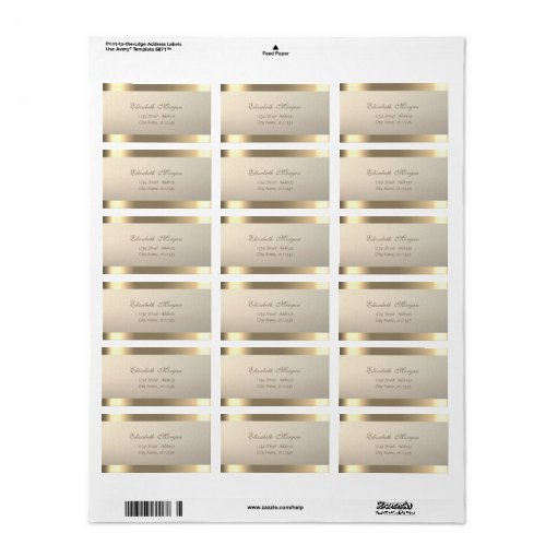 Elegant Chic Sophisticated,Striped Label | Zazzle