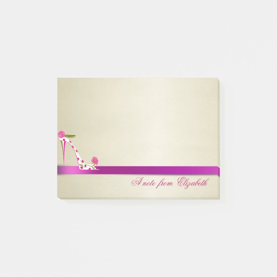 Elegant Chic Stylish Girly ,High Heel Post-it Notes | Zazzle