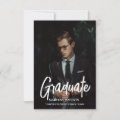 Elegant Chic Typography Graduation Party Invitation | Zazzle