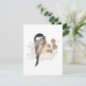 Elegant Chickadee Watercolor Note Card | Zazzle