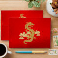 Elegant Chinese Year Dragon Red Gold Envelope | Zazzle