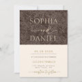 Elegant Chocolate Mocha Wedding Templat invitation | Zazzle