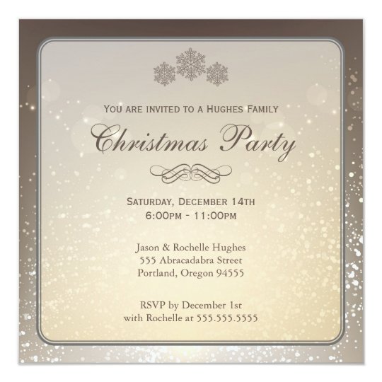 Elegant Christmas Invitation | Zazzle.com