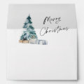 Elegant Christmas Invitation Envelope | Zazzle