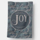Elegant Christmas Typography JOY House Flag | Zazzle