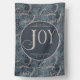 Elegant Christmas Typography JOY House Flag | Zazzle