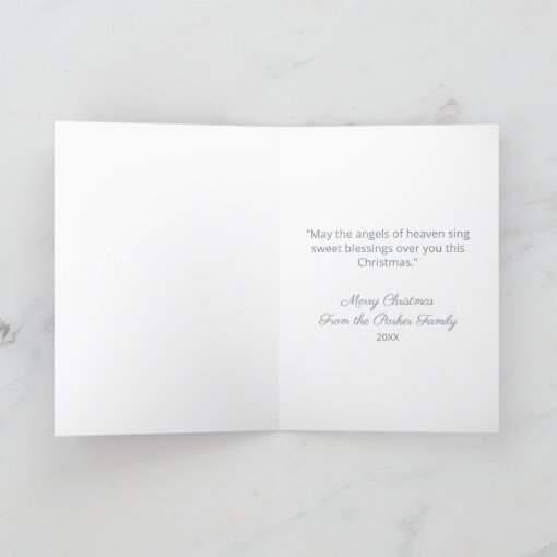 Elegant Christmas Winter Angel Holiday Card | Zazzle