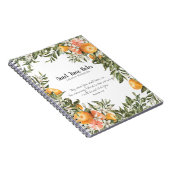 Elegant Citrus Botanical Monogram Quiet Time Notebook | Zazzle