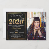 Elegant Class of 2020 Graduation Party Photo Invitation | Zazzle