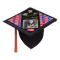 Elegant Class of 20XX, Photo & Puerto Rican Flag Graduation Cap Topper ...