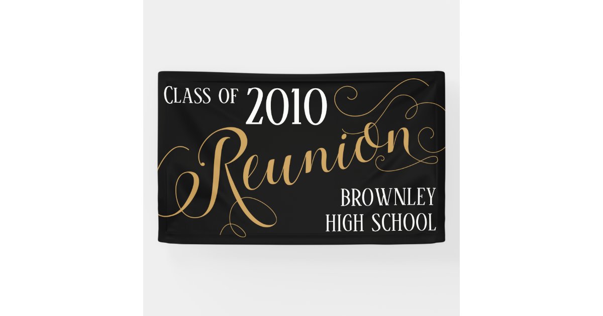 Elegant class reunion banner | Zazzle